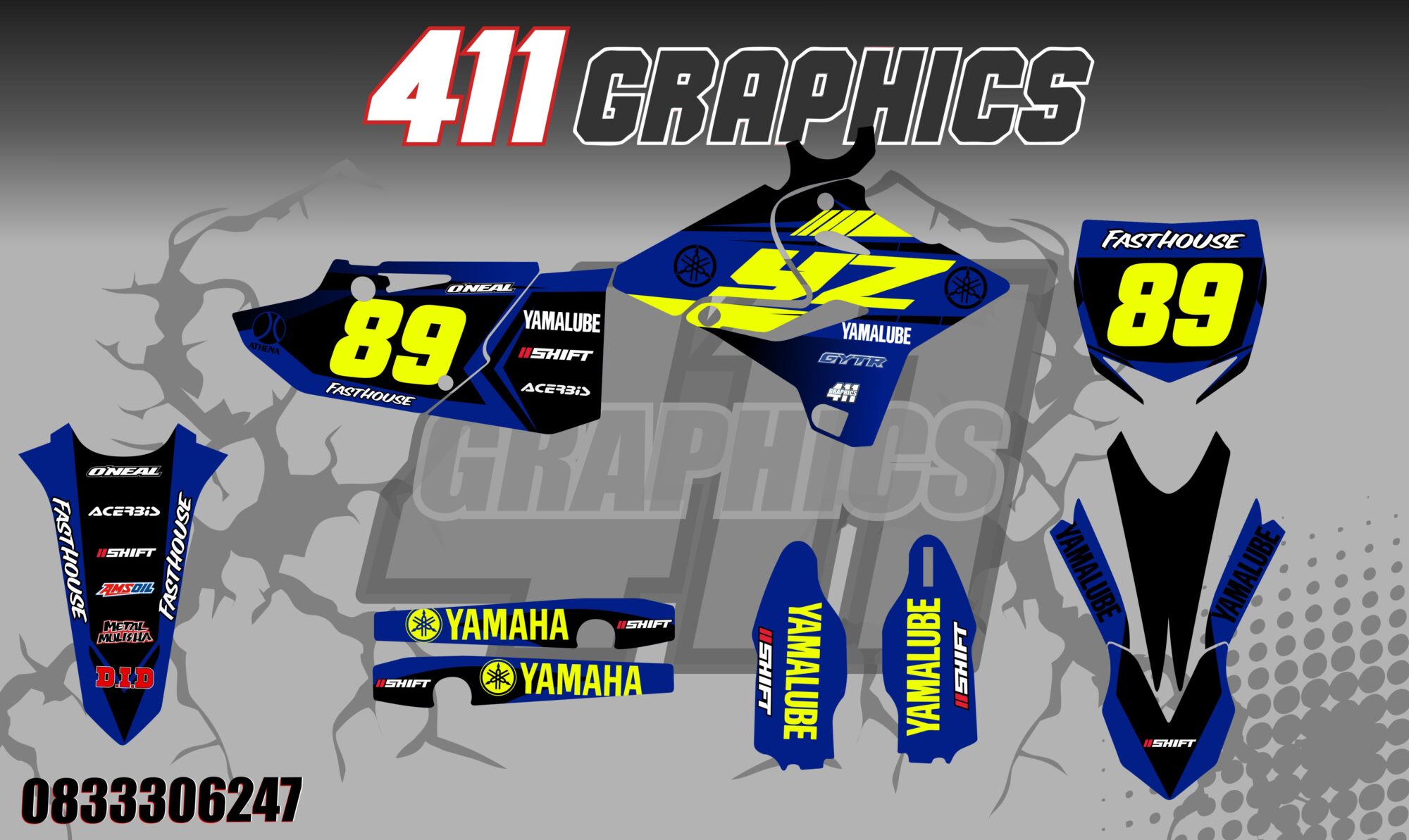 YAMAHA YZ YZF - Sticker Kits | 411 Graphics